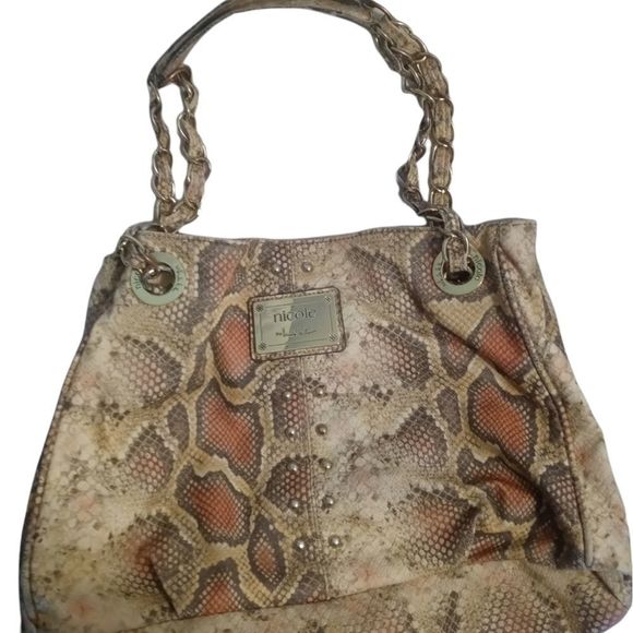 Nicole by Nicole Miller | Bags | Nicole Millerpythonprint Bag ...